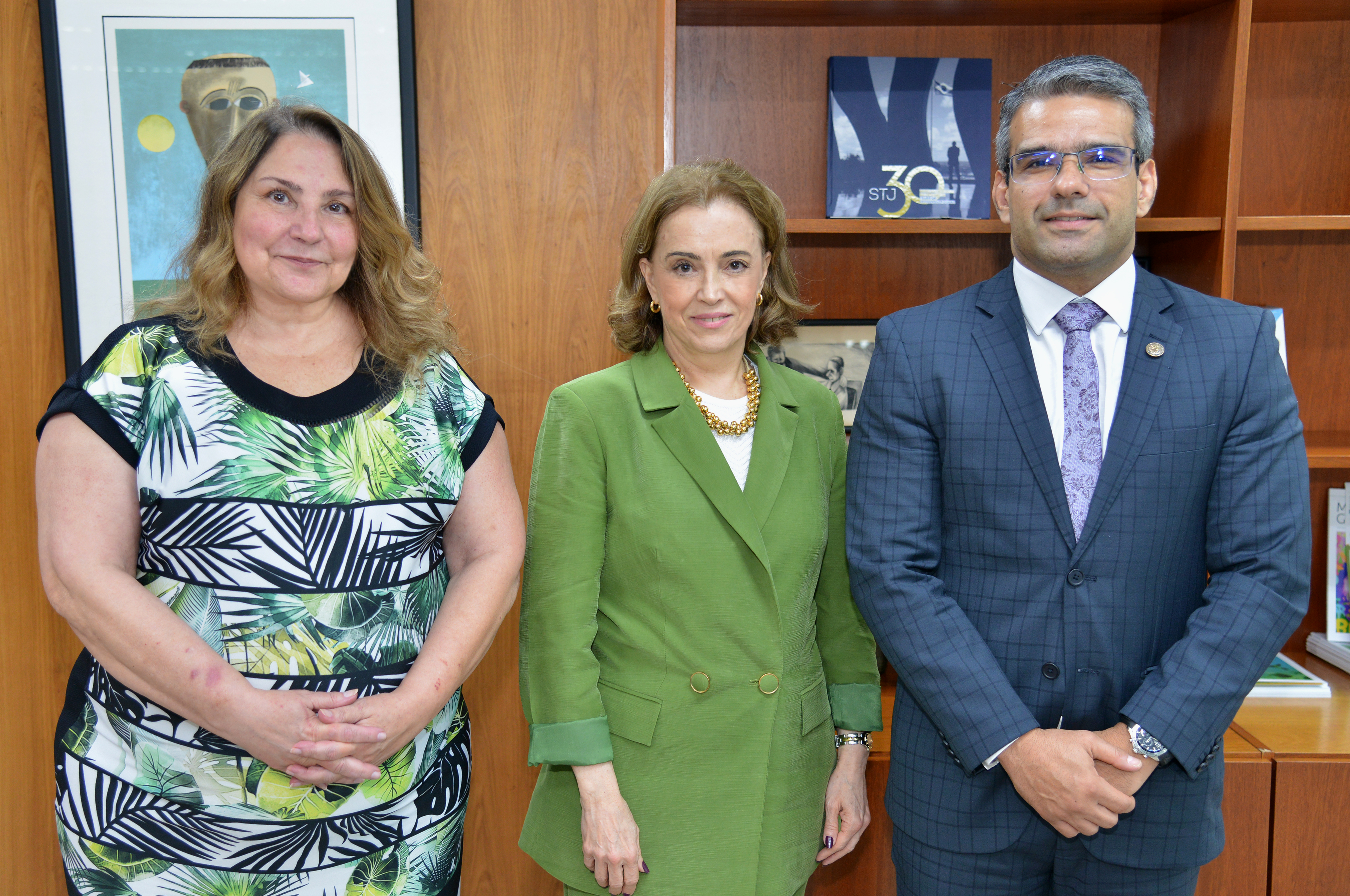 Presidente do TRF3 recebe conselheiro João Paulo Santos Schoucair